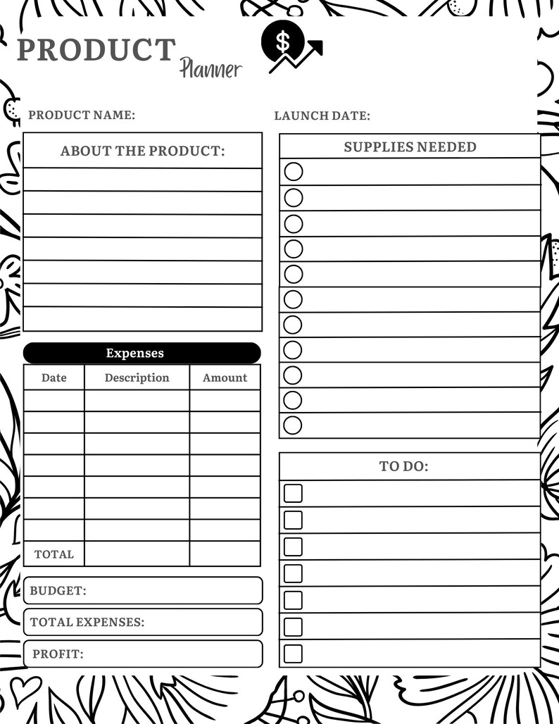 Entrepreneur Business Planner-editable Resell or Use - Etsy