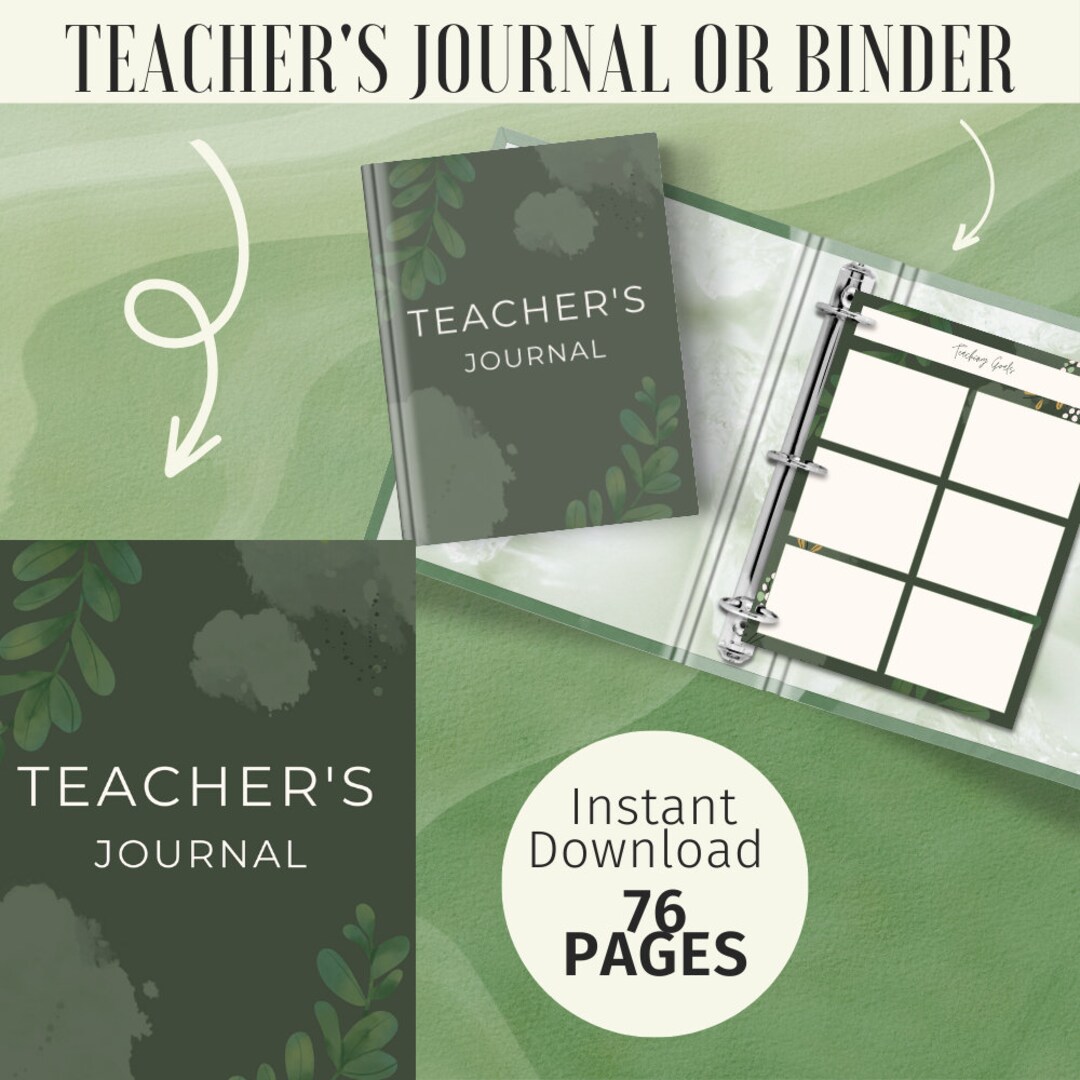 Editable Teacher Planning and Reflection Workbook Resell or Use - Etsy