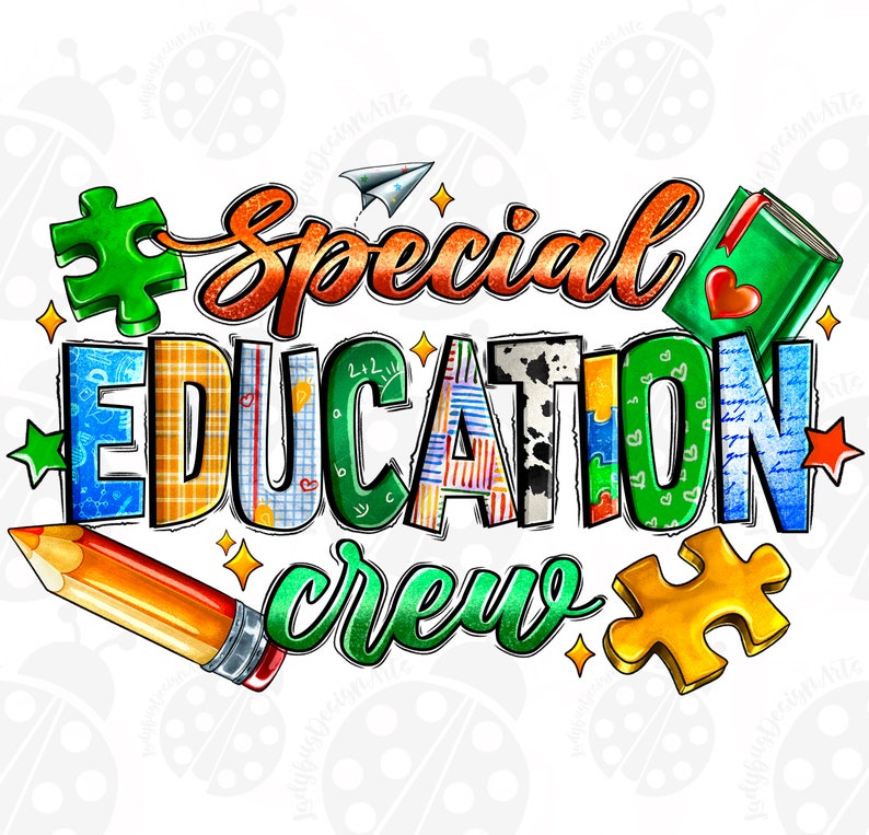 Special Education Crew Teacher Png Sublimation Design Download, Teacher ...