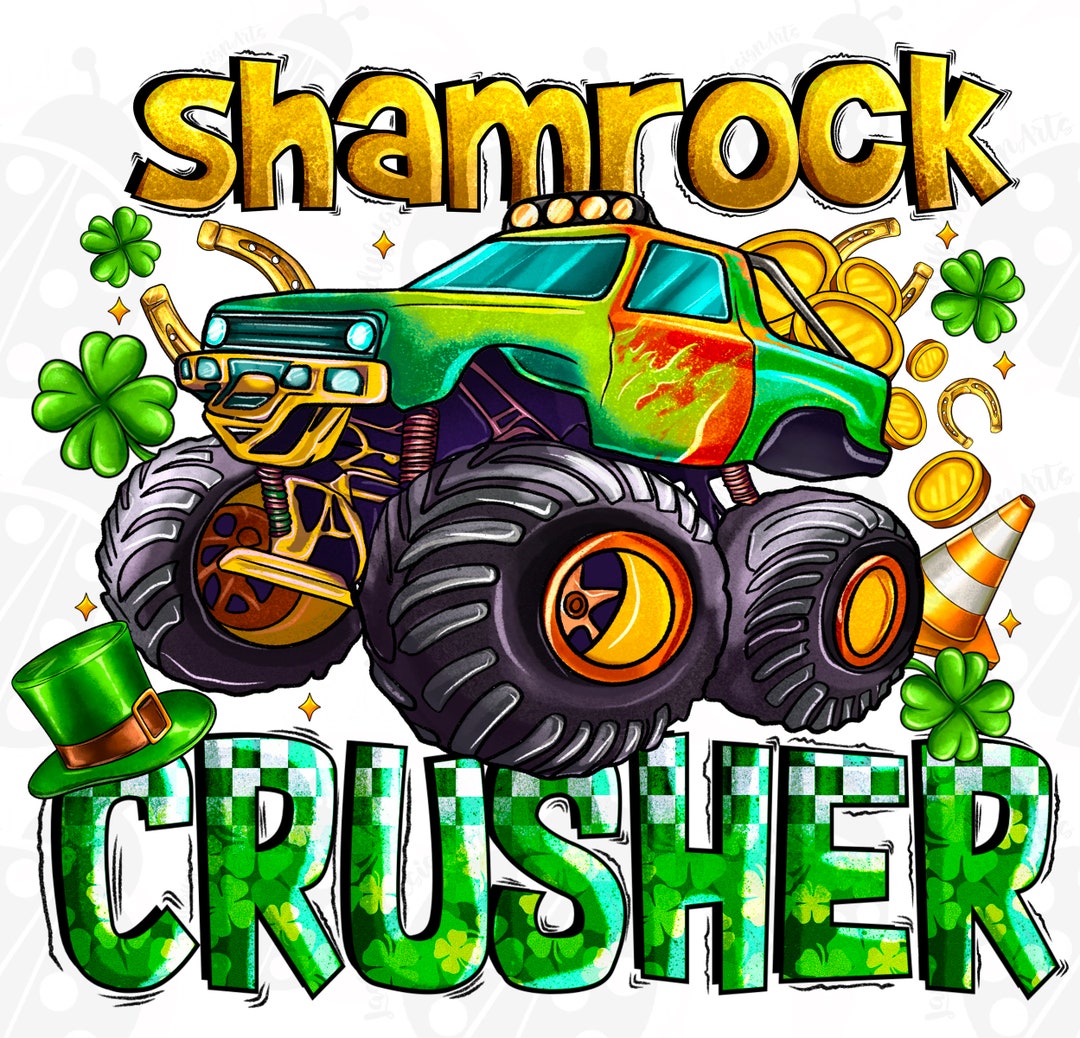 St. Patrick's Shamrock Crusher Png Sublimation Design Download, St ...