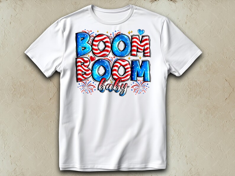 Boom Boom Baby Png Sublimation Design Download, 4th of July Png ...
