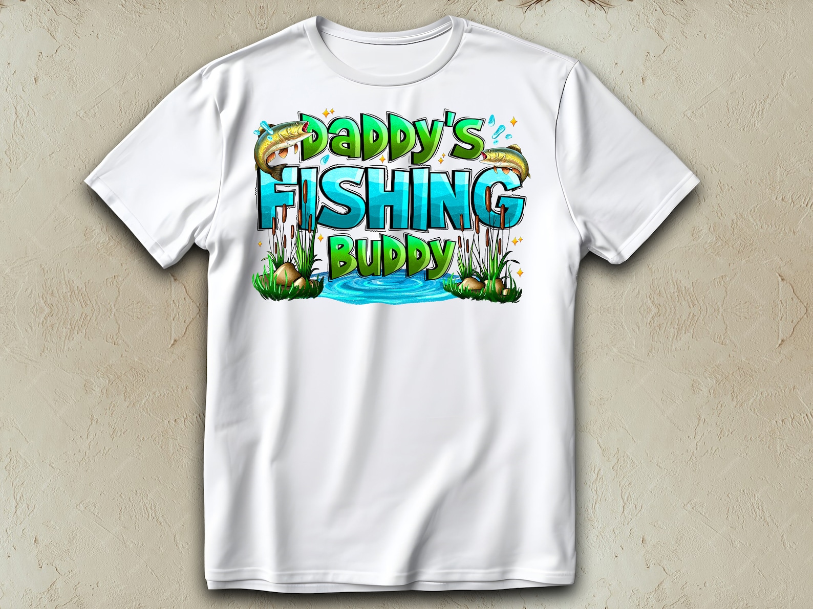 Daddy's Fishing Buddy Png, Sublimation Design, Fisherman Daddy Png ...