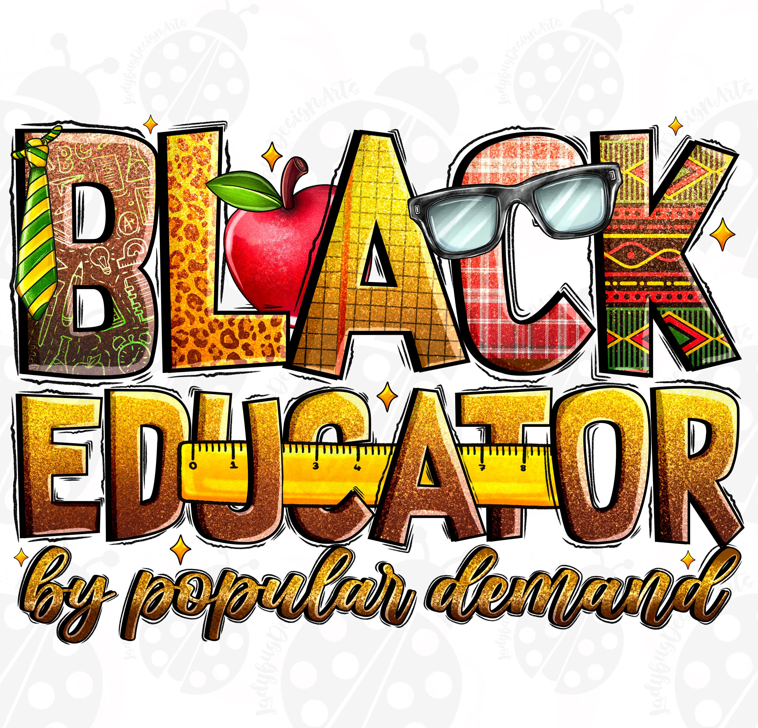 Black Educator by Popular Demand Png Sublimation Design Download ...