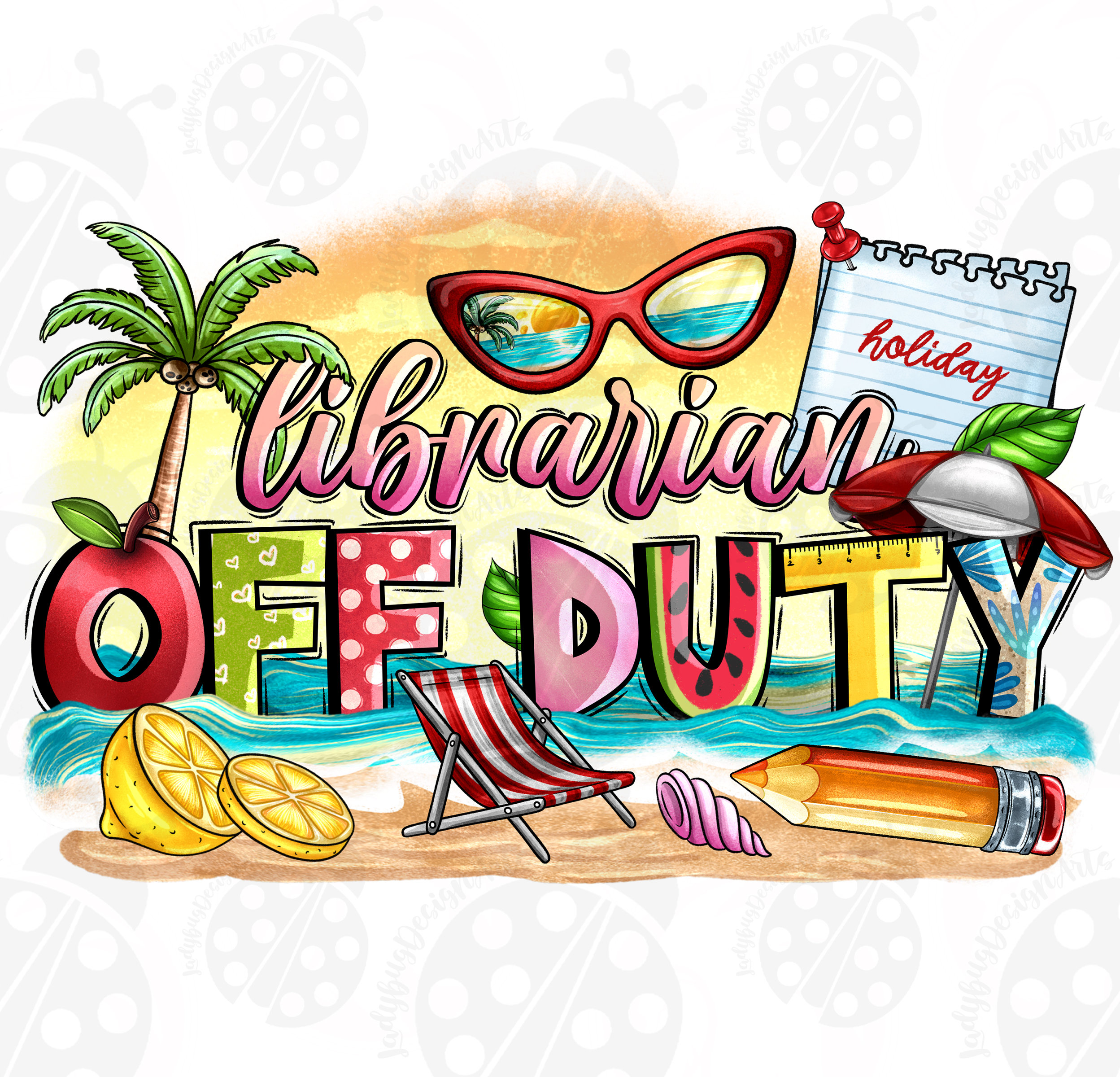 Librarian off Duty Png Sublimation Design Download, Librarian Png ...