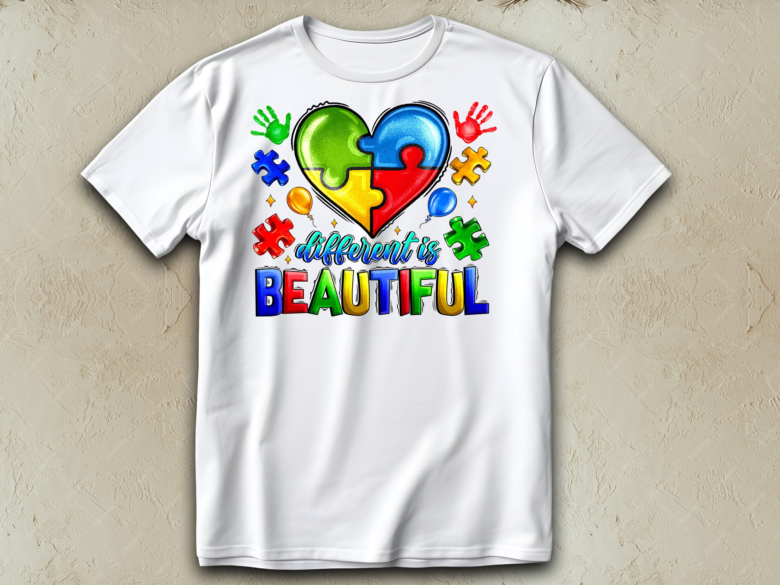 Different is Beautiful Autism Png Sublimation Design Download, Autism ...