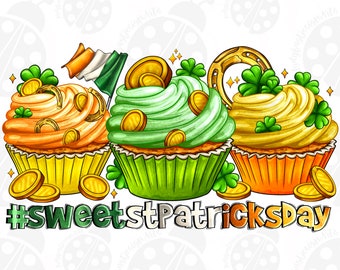 Sweet St. Patrick's Day Cupcake Png Sublimation Design, St. Patrick's ...