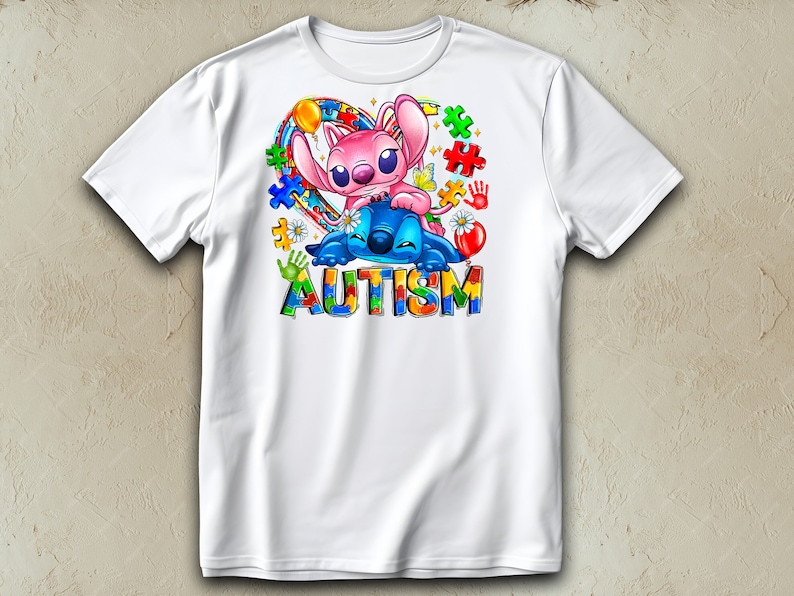 Autism Stitch With Lilo Png, Sublimation Design Download, Autism ...