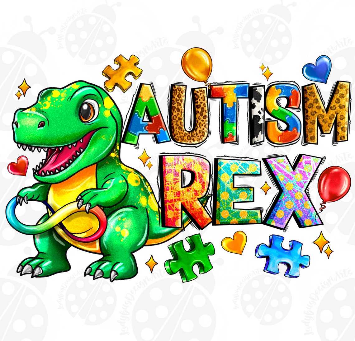 Autism Rex Png Sublimation Design Download, Autism Awareness Png ...