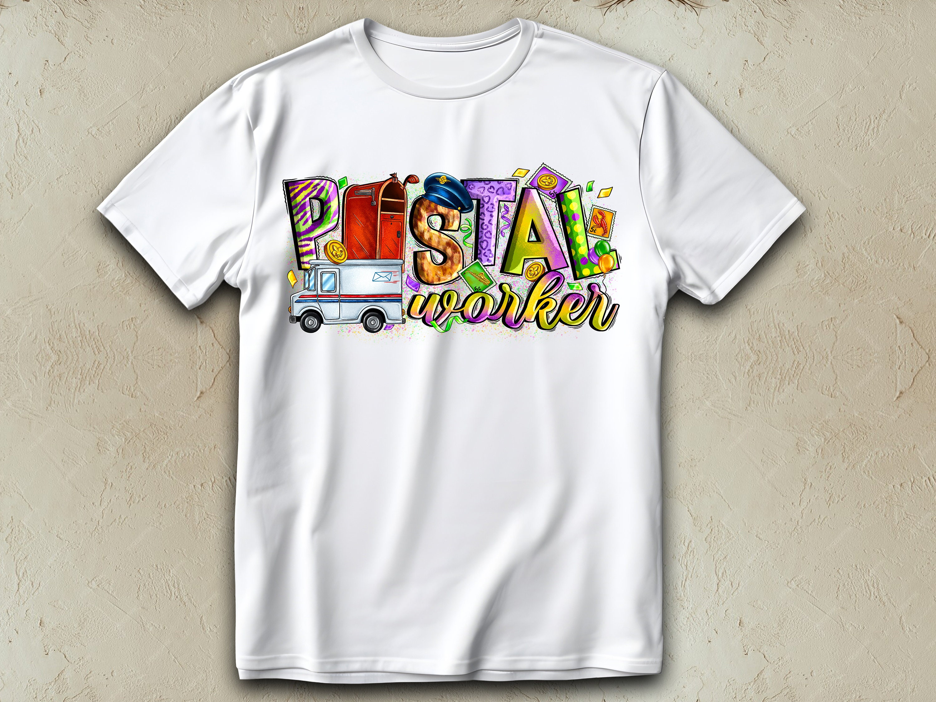 Postal Worker Mardi Gras Png, Postal Life Png, Postal Png, Worker ...