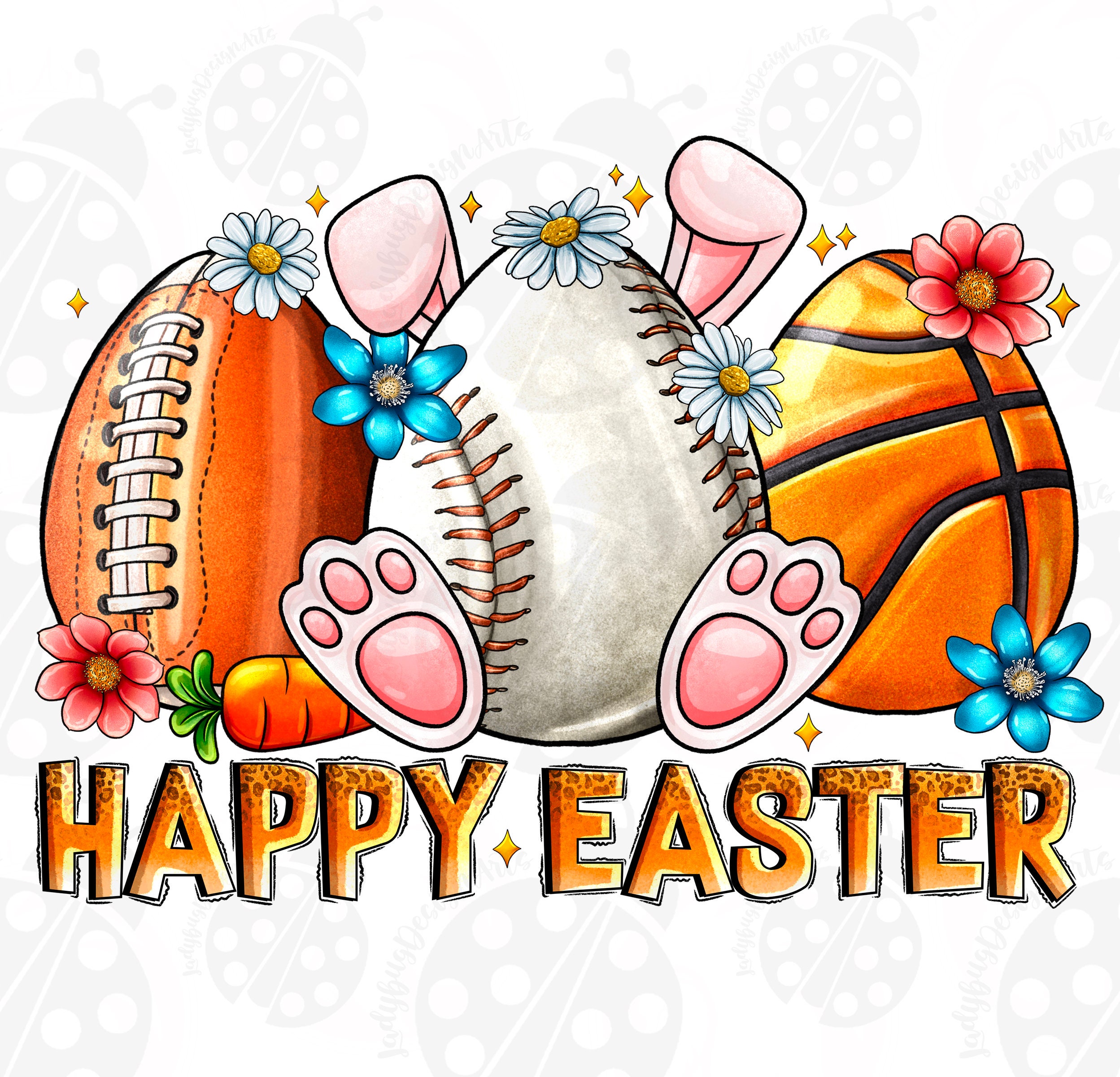 Happy Easter Png, Football Png, Basketball, Baseball Png, Sublimation ...