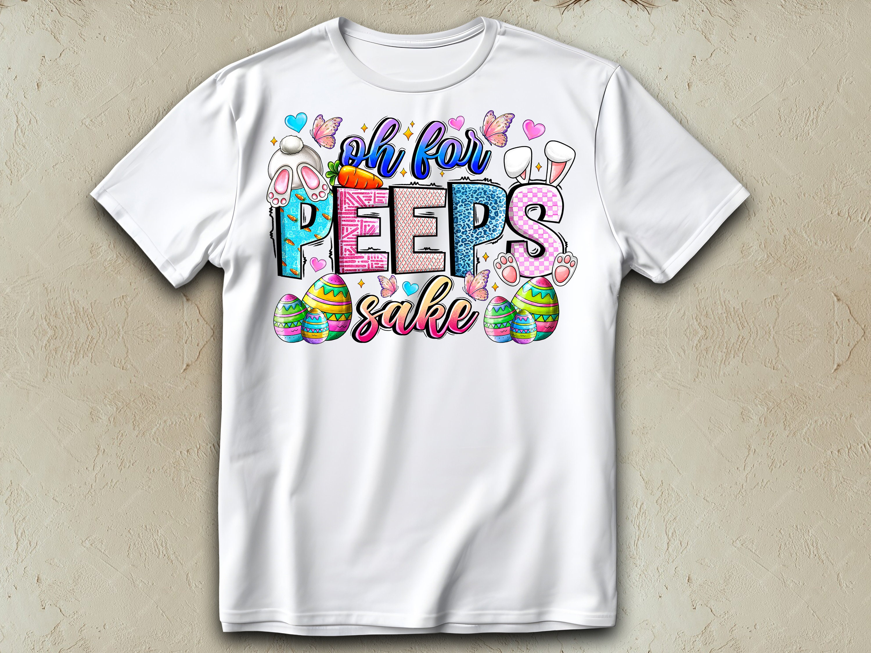 Oh for Peeps Sake Png Sublimation Design Download, Happy Easter Day Png ...