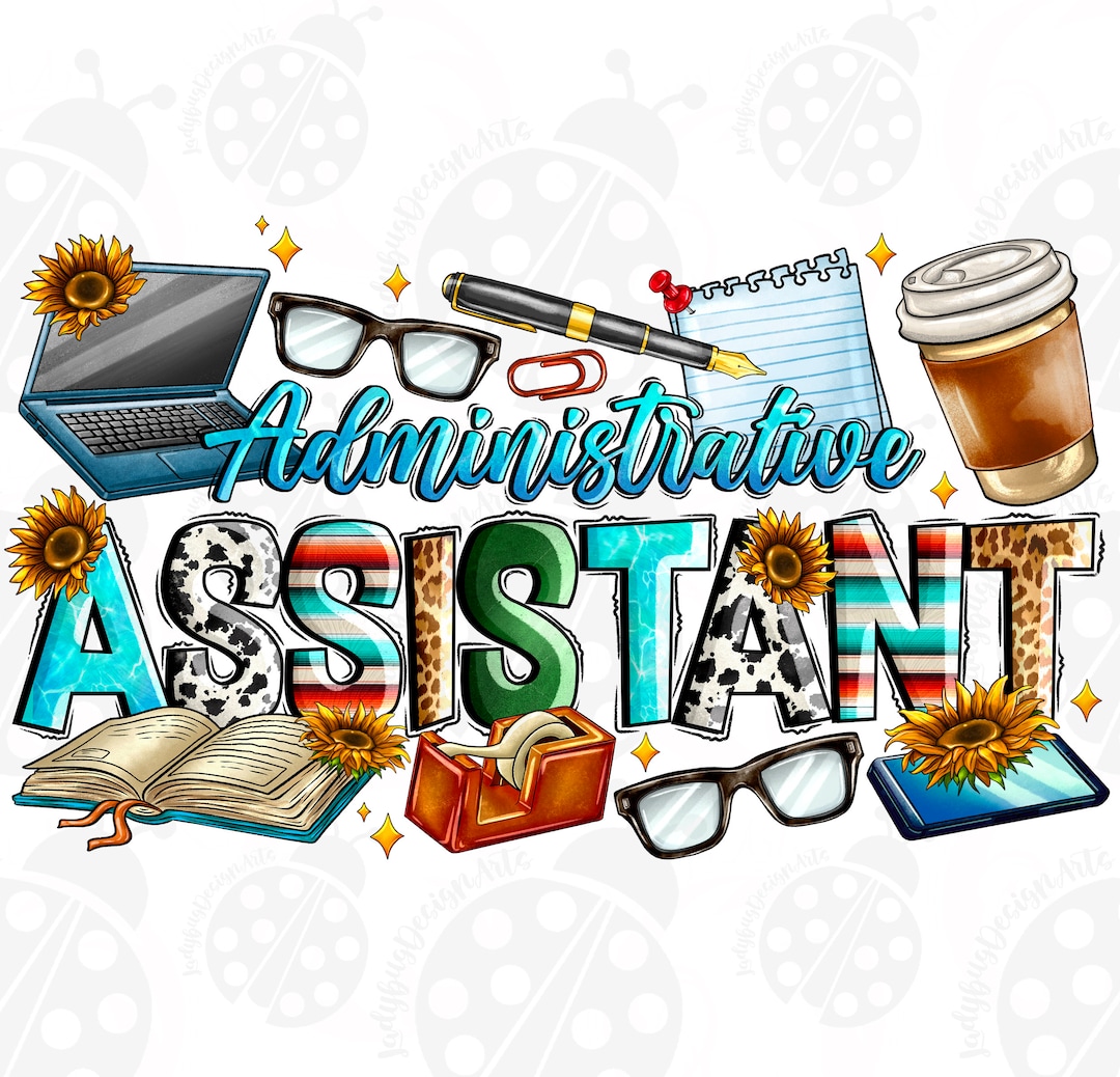 Administrative Assistant Png Sublimation Design Download, Western ...
