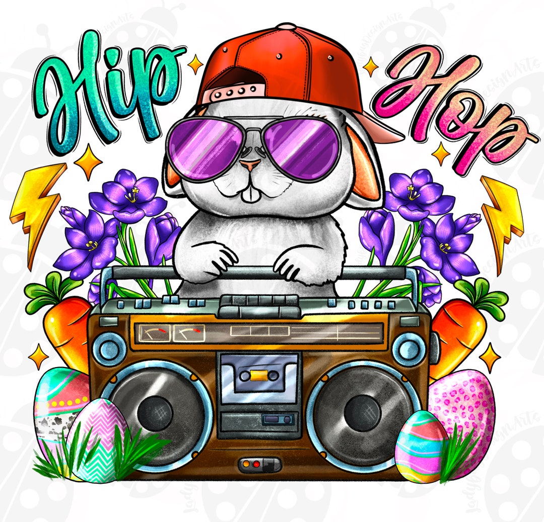 Hip Hop Bunny Tape Png, Hunny Bunny Tape, Bunny Png, Rabbit Png,easter ...