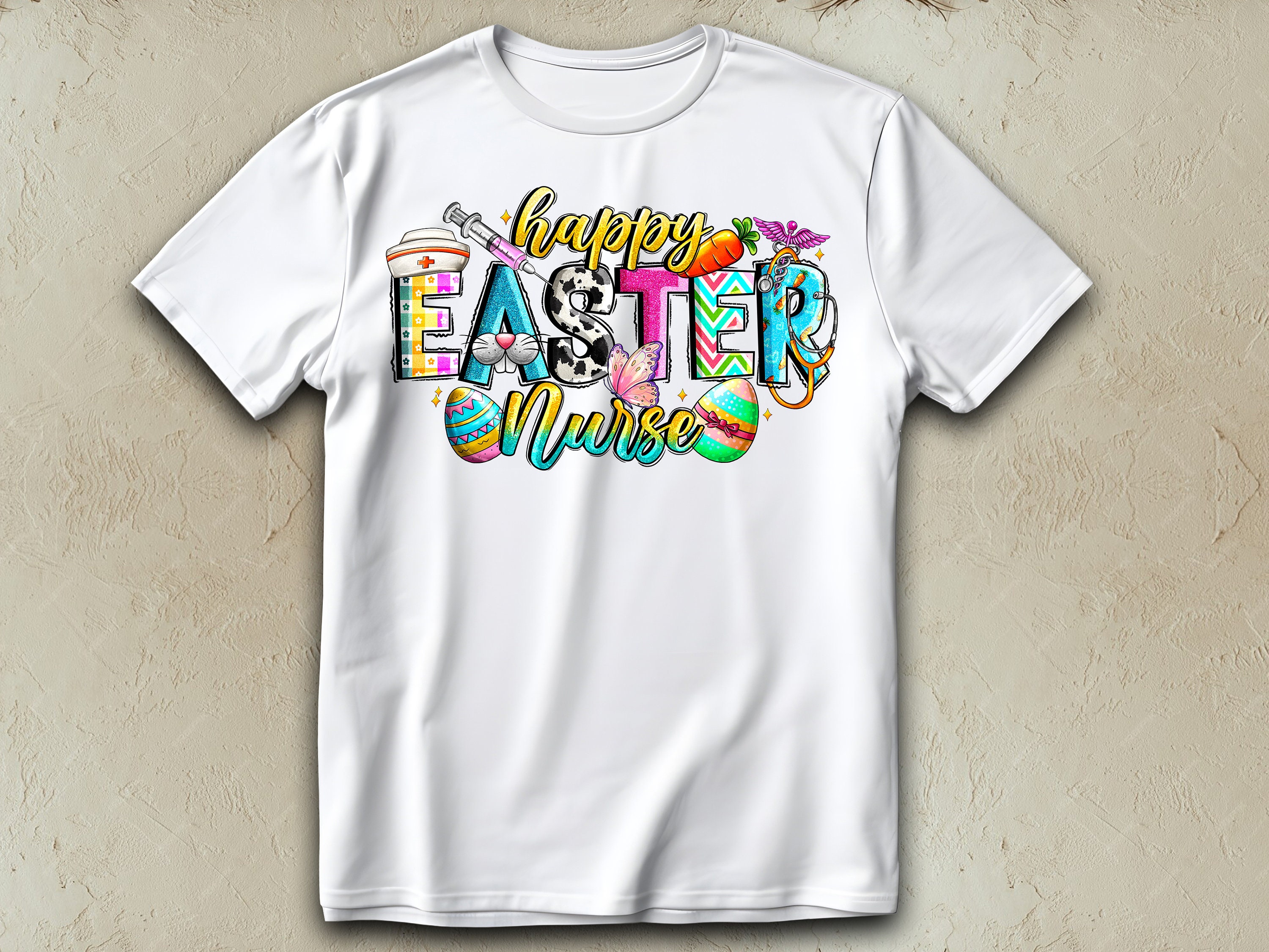 Happy Easter Nurse Png, Sublimation Design Download, Happy Easter Day ...
