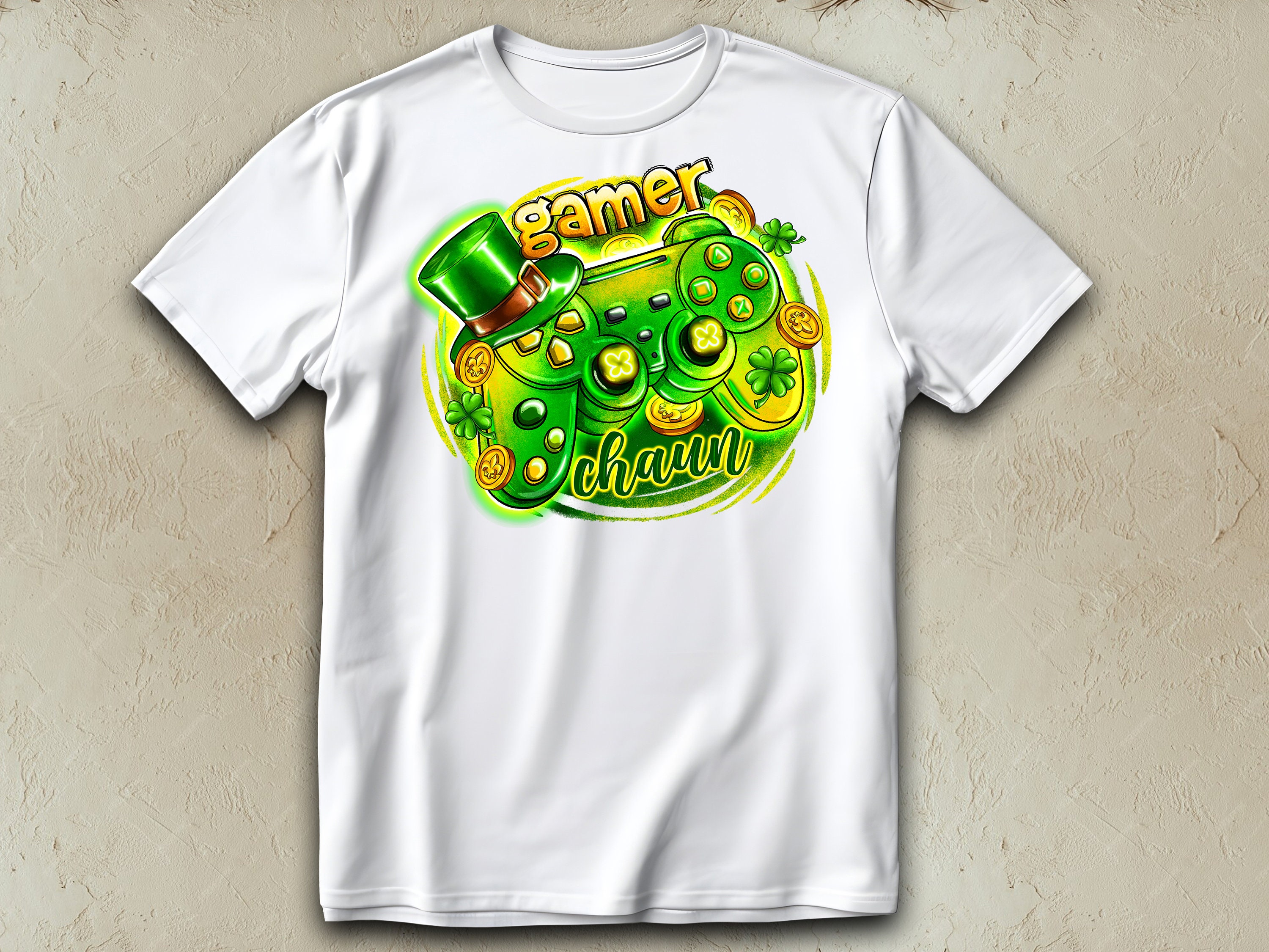 Gamer Chaun St. Patrick's Png Sublimation Design Download, St. Patricks ...
