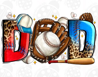 Baseball Dad Png Sublimation Design Download, Father's Day Png ...