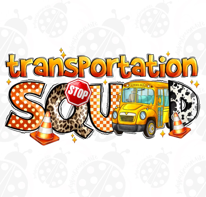 Transportation Squad School Bus Png Sublimation Design, Teacher Png ...