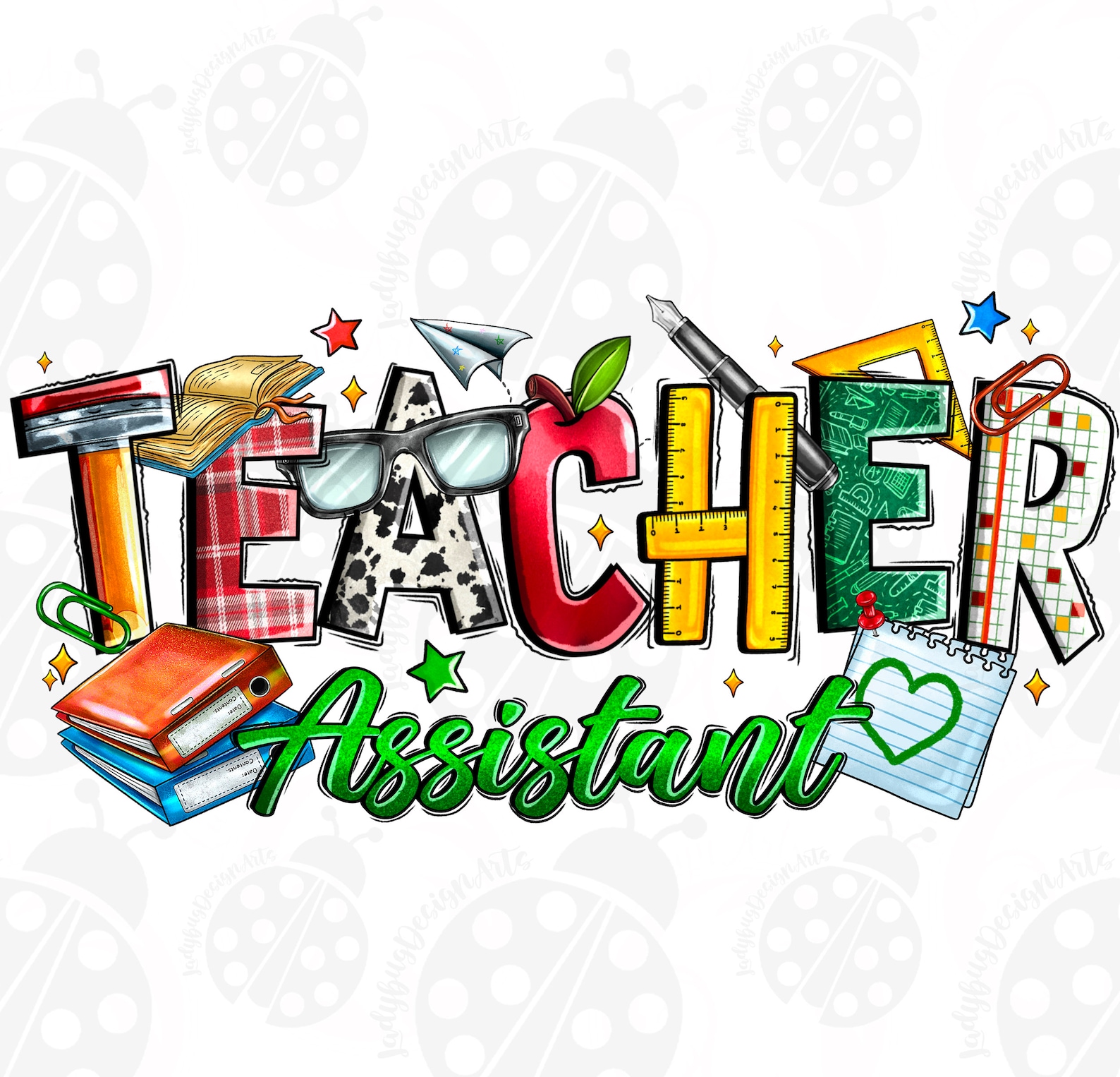 Teacher Assistant Png, Sublimation Design Download, Teacher's Day Png ...
