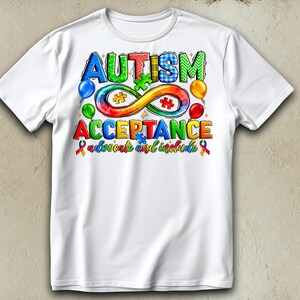 Autism Acceptance Advocate and Include Png, Sublimation Design Download ...