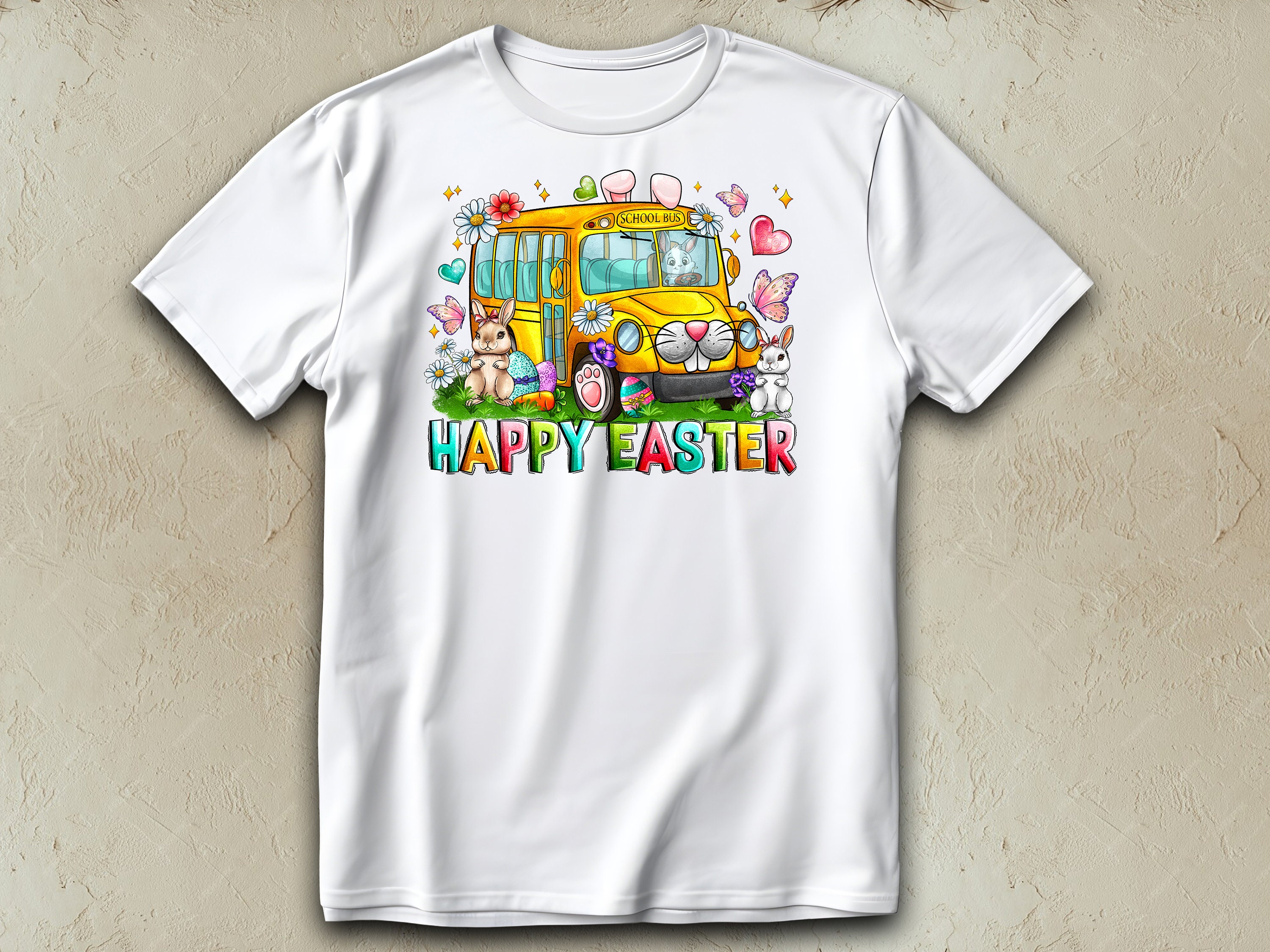 Happy Easter School Bus Driver Png, Teacher Png, Sublimation, Easter ...