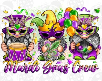 Mardi Gras Gnomies Png Sublimation Design, Happy Mardi Gras Png, Mardi ...
