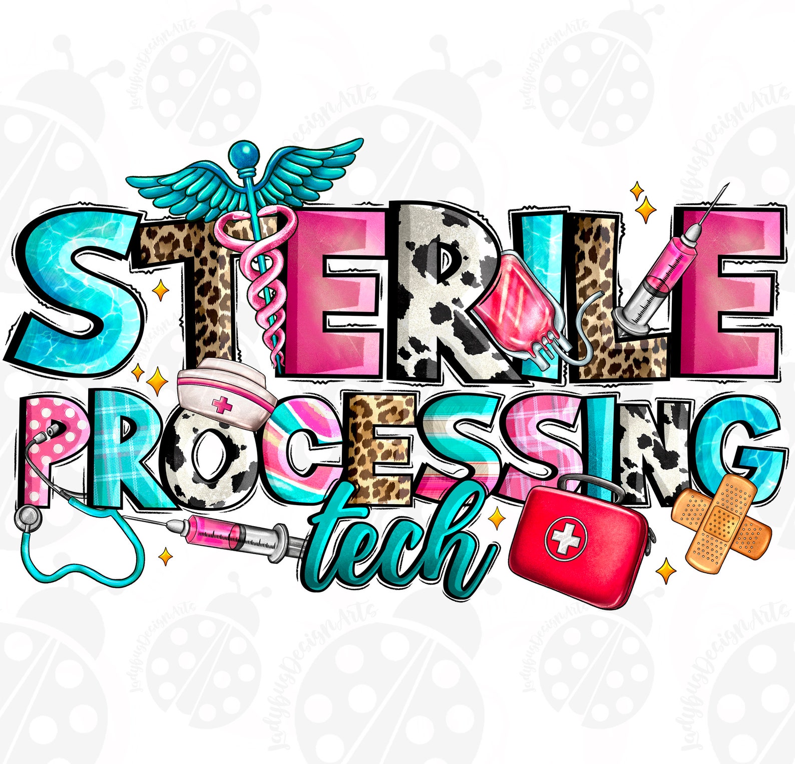 Sterile Processing Tech Png Sublimation Design Download, Western ...
