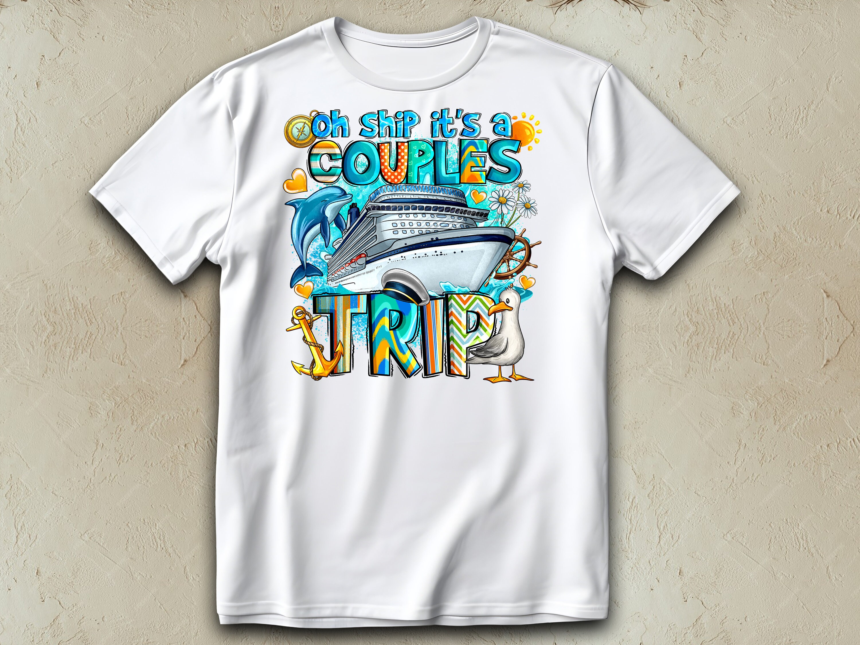 Oh Ship It's A Couples Trip Png Sublimation Design, Cutting Files ...