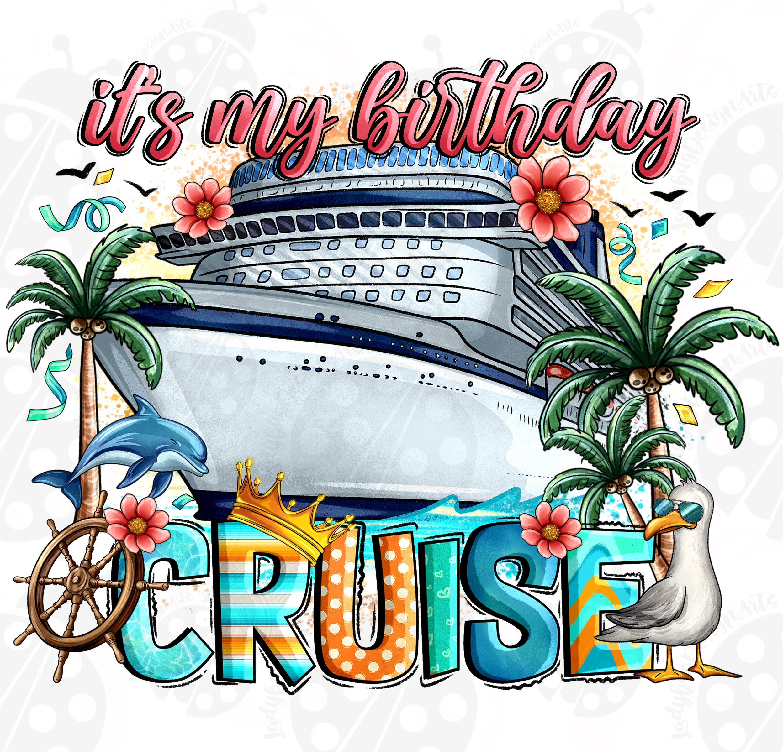 It's My Birthday Cruise Png Sublimation Design, 2024 Family Trip,cruise ...