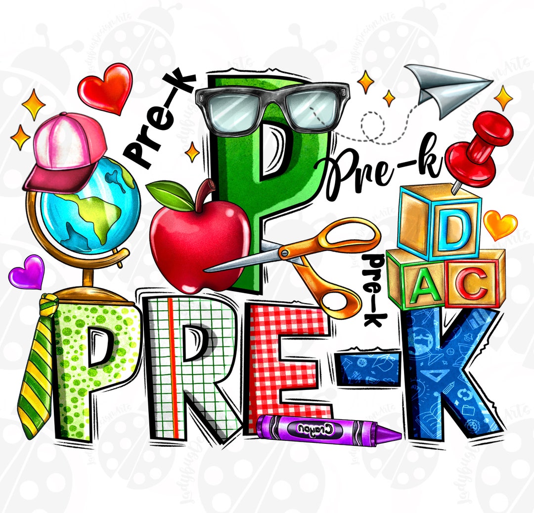 Pre-k Png, Sublimation Design Download, Back to School Png, School Life ...