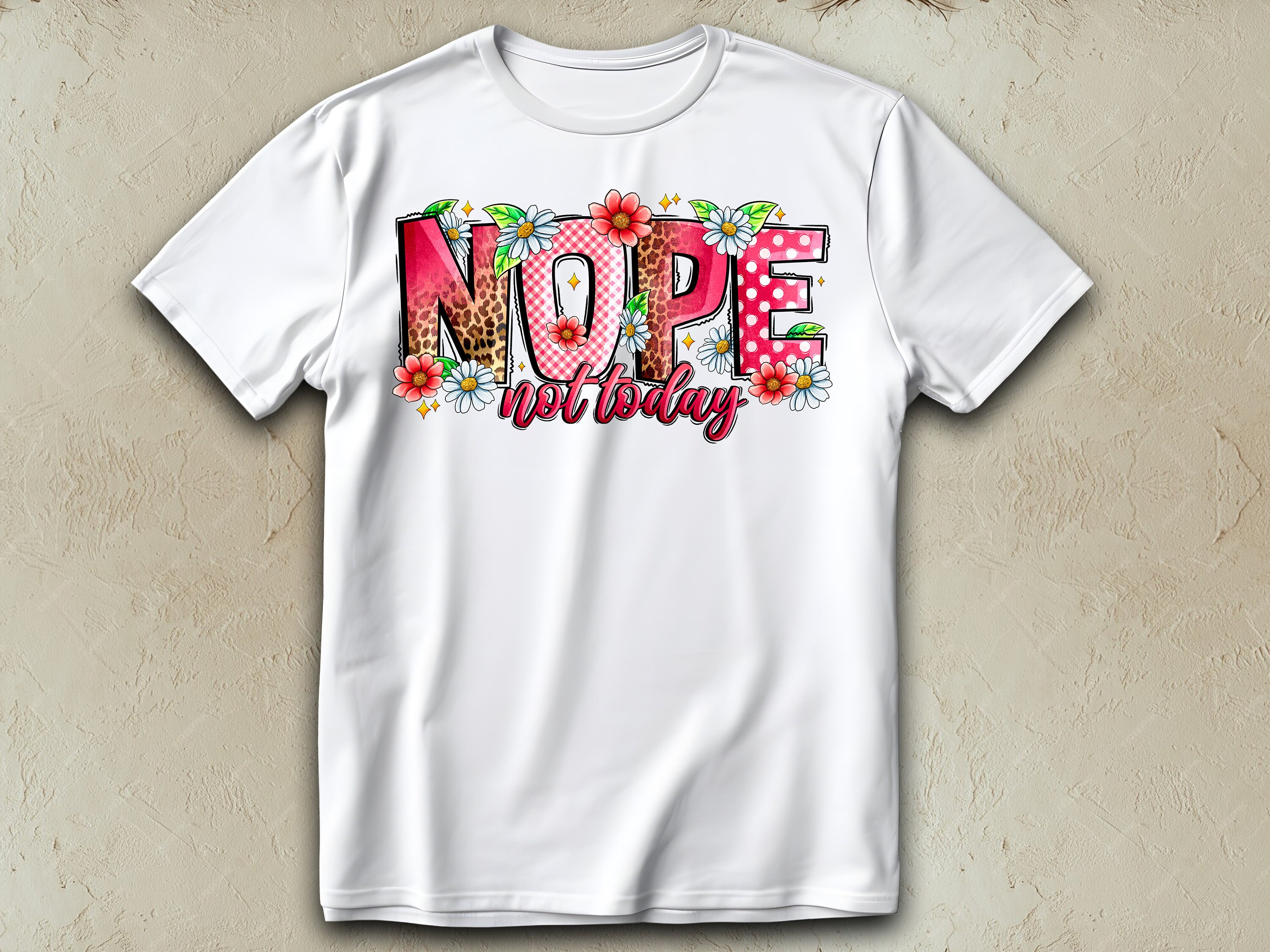 Nope Not Today Png Sublimation Design Download, Western Pattern Png ...
