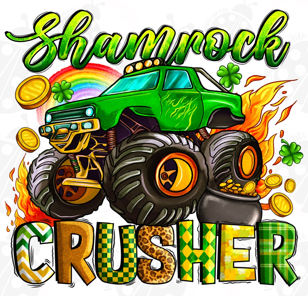 St. Patrick's Shamrock Crusher Png Sublimation Design Download, St ...