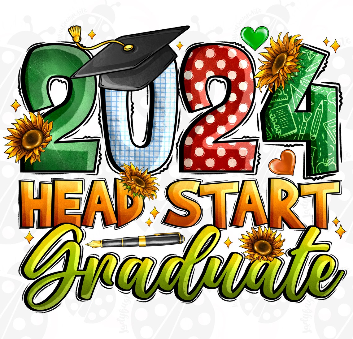 2024 Head Start Graduate Png, Head Start , Funny School Digital ...