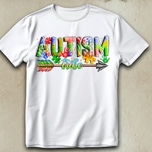 Autism Tribe Png, Sublimation Design Download, Autism Awareness Png ...