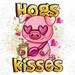 Hogs and Kisses Pig Png, Sublimation Design Download, Happy Valentine's ...