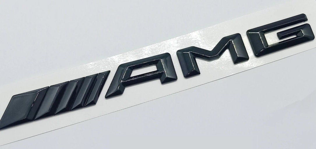 AMG Emblem Logo Mercedes Sticker Black Size 18 Cm X 1.7 Cm - Etsy