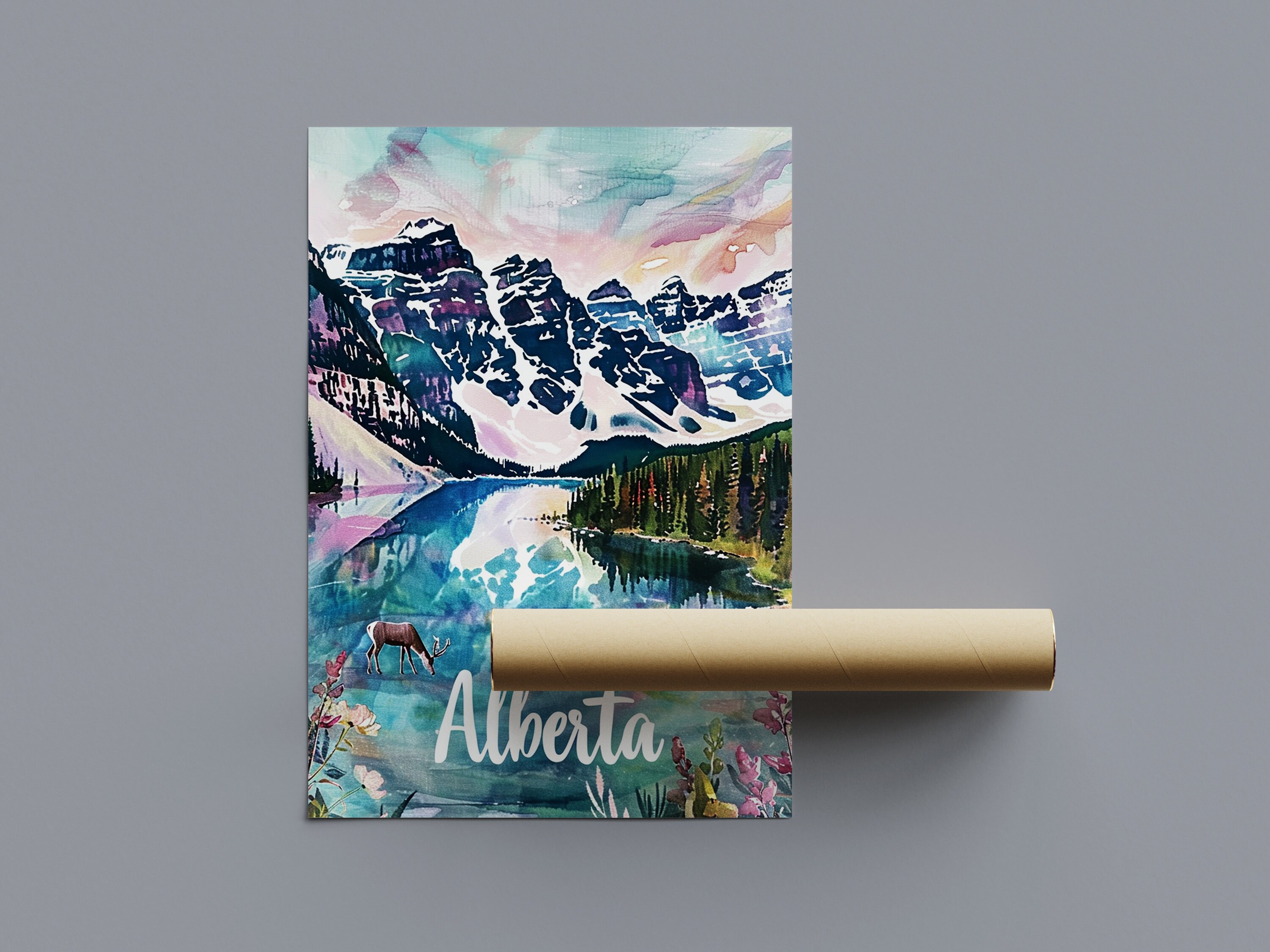Explore the Majestic Beauty of Alberta Captivating Travel Poster ...