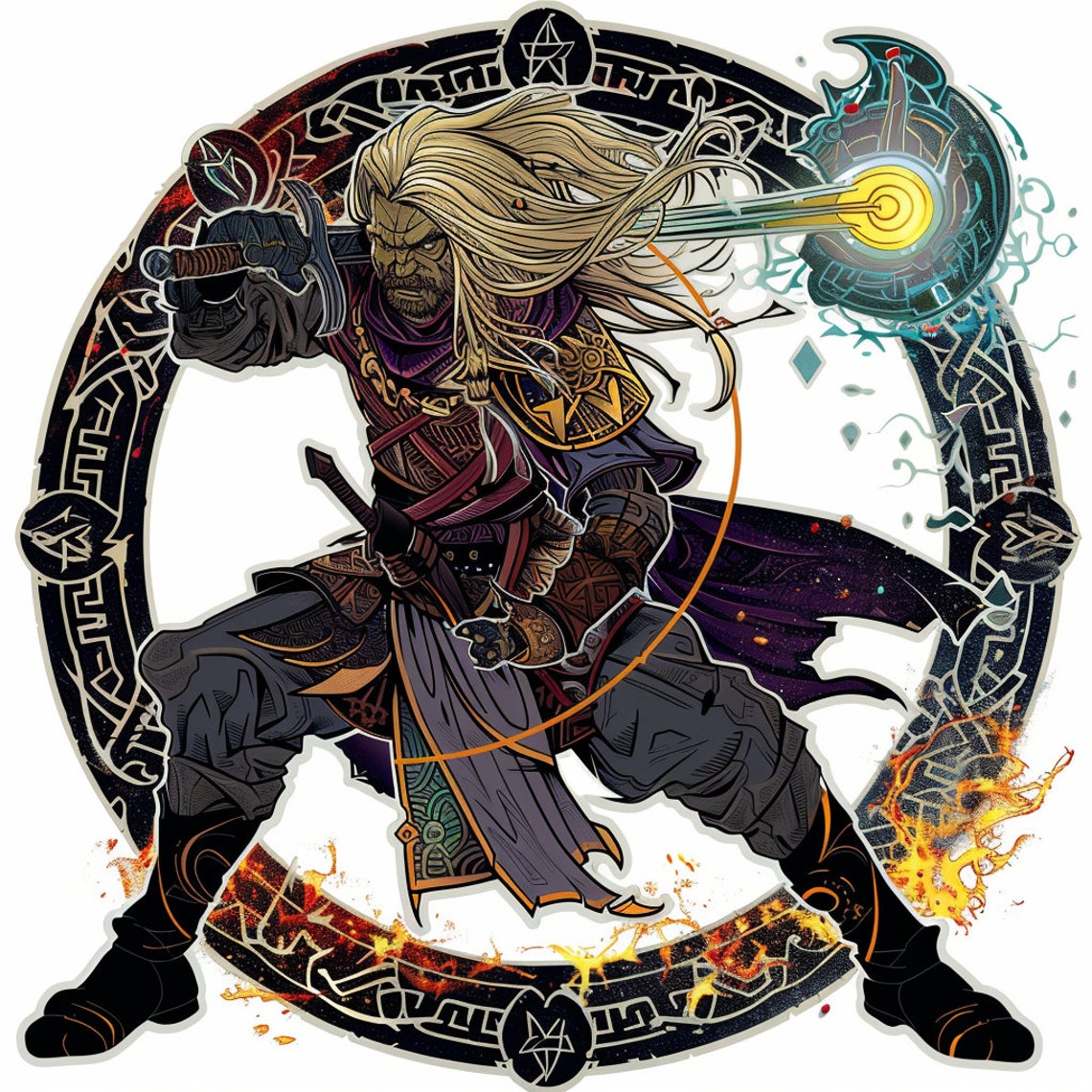Elden Ring Digital Printable Stickers Set | Fantasy RPG Inspired Art ...