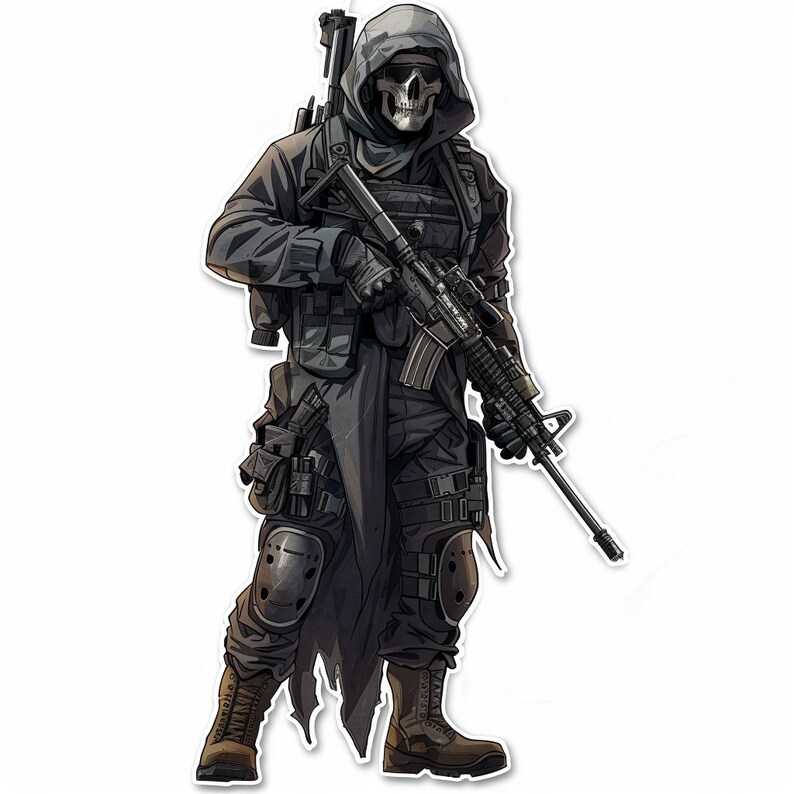 Cod Game Stickers - Cod Ghost - 5 Bundle - Cod Digital Decals for ...