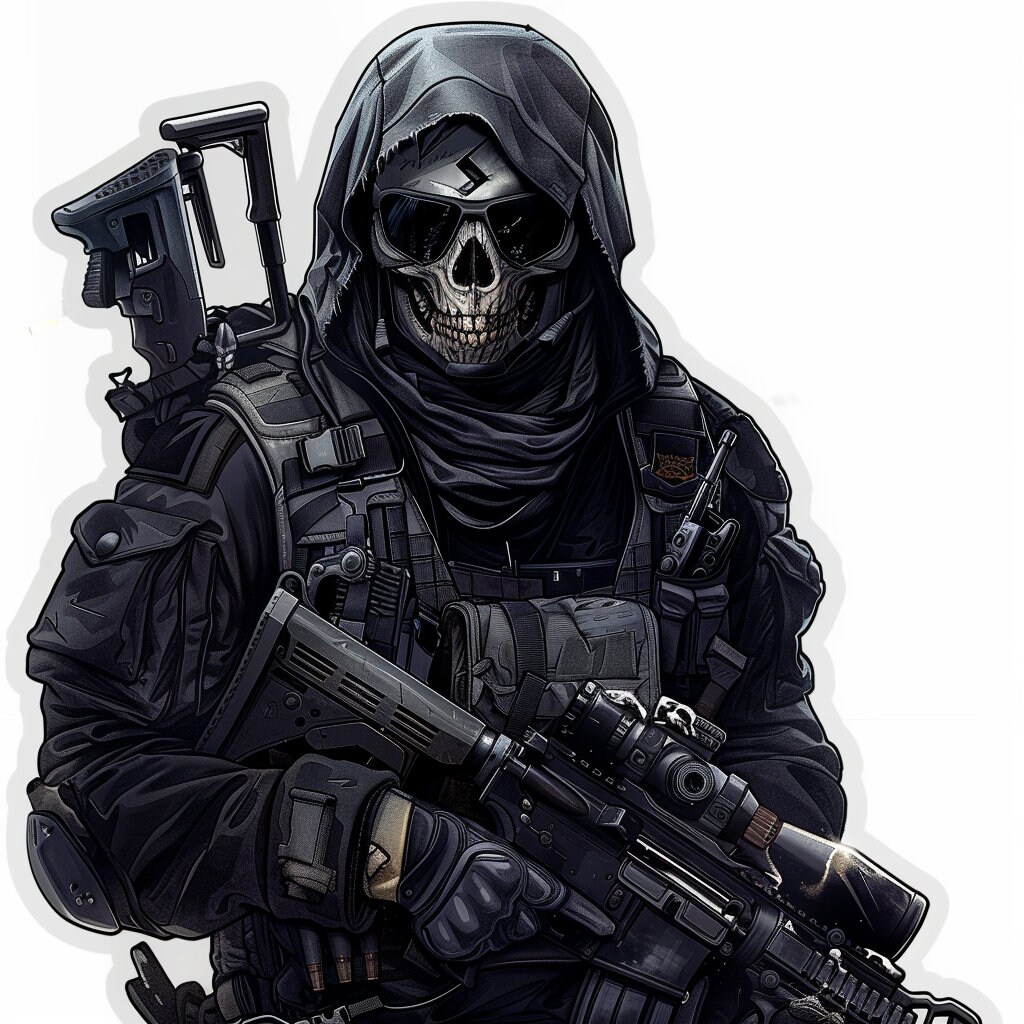 Cod Game Stickers - Cod Ghost - 5 Bundle - Cod Digital Decals for ...