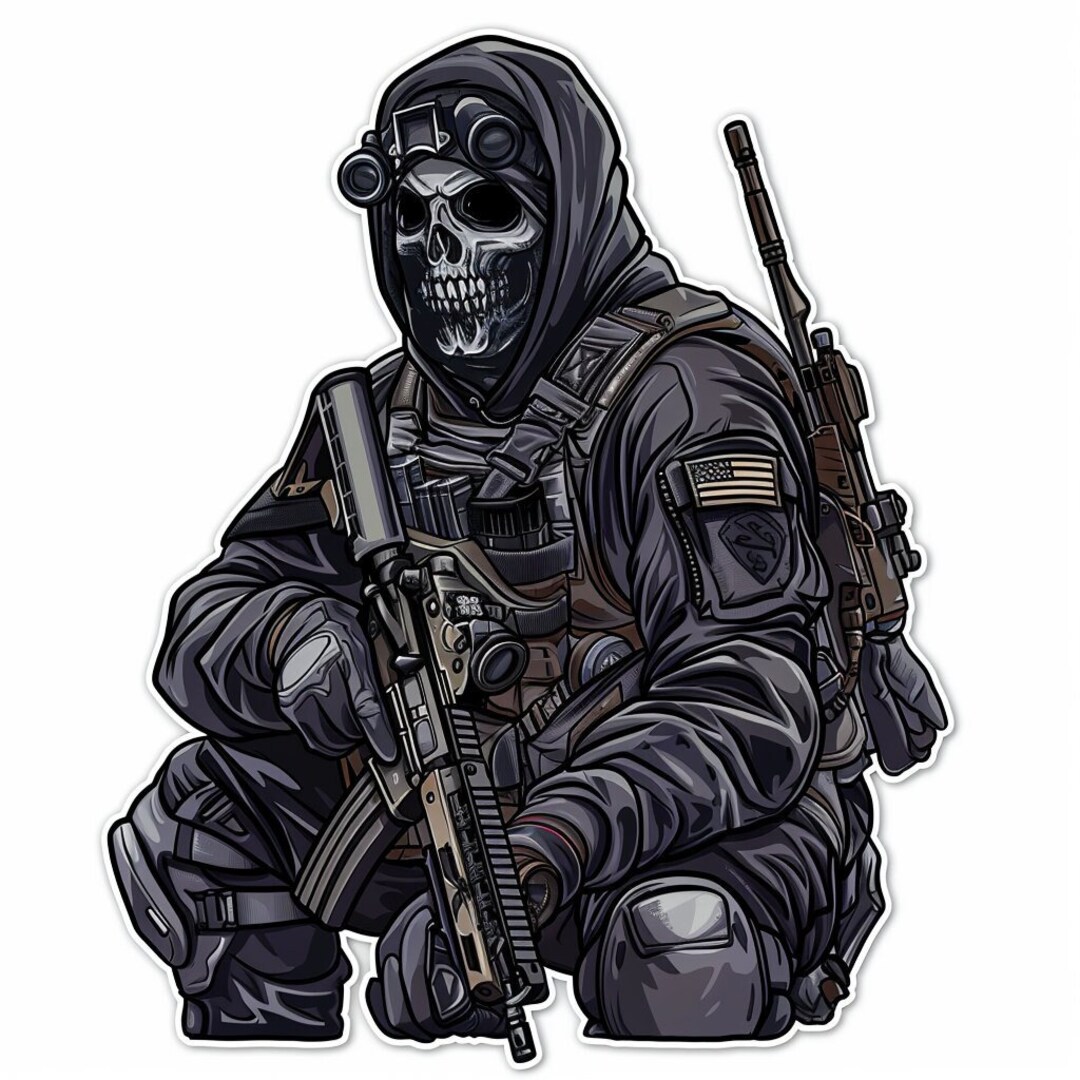 Cod Game Stickers - Cod Ghost - 5 Bundle - Cod Digital Decals for ...