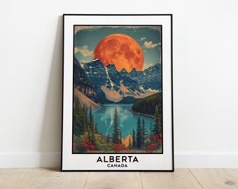 Alberta Travel Poster - Etsy