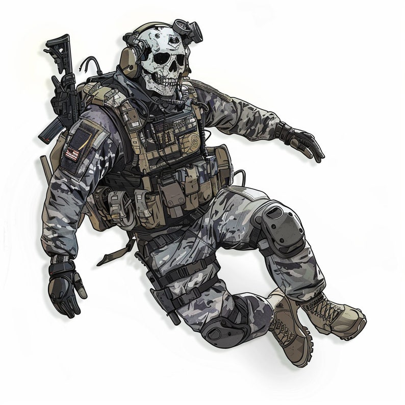 Cod Game Stickers - Cod Ghost - 5 Bundle - Cod Digital Decals for ...