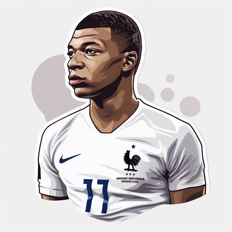 Kylian Mbappé Euro 2024 Digital Sticker Bundle | France - Printable ...