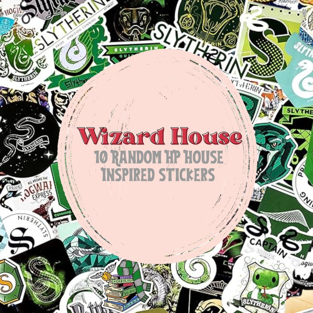 FREE SHIPPING Wizarding House 5 or 10 Random Sticker Pack Wizard ...
