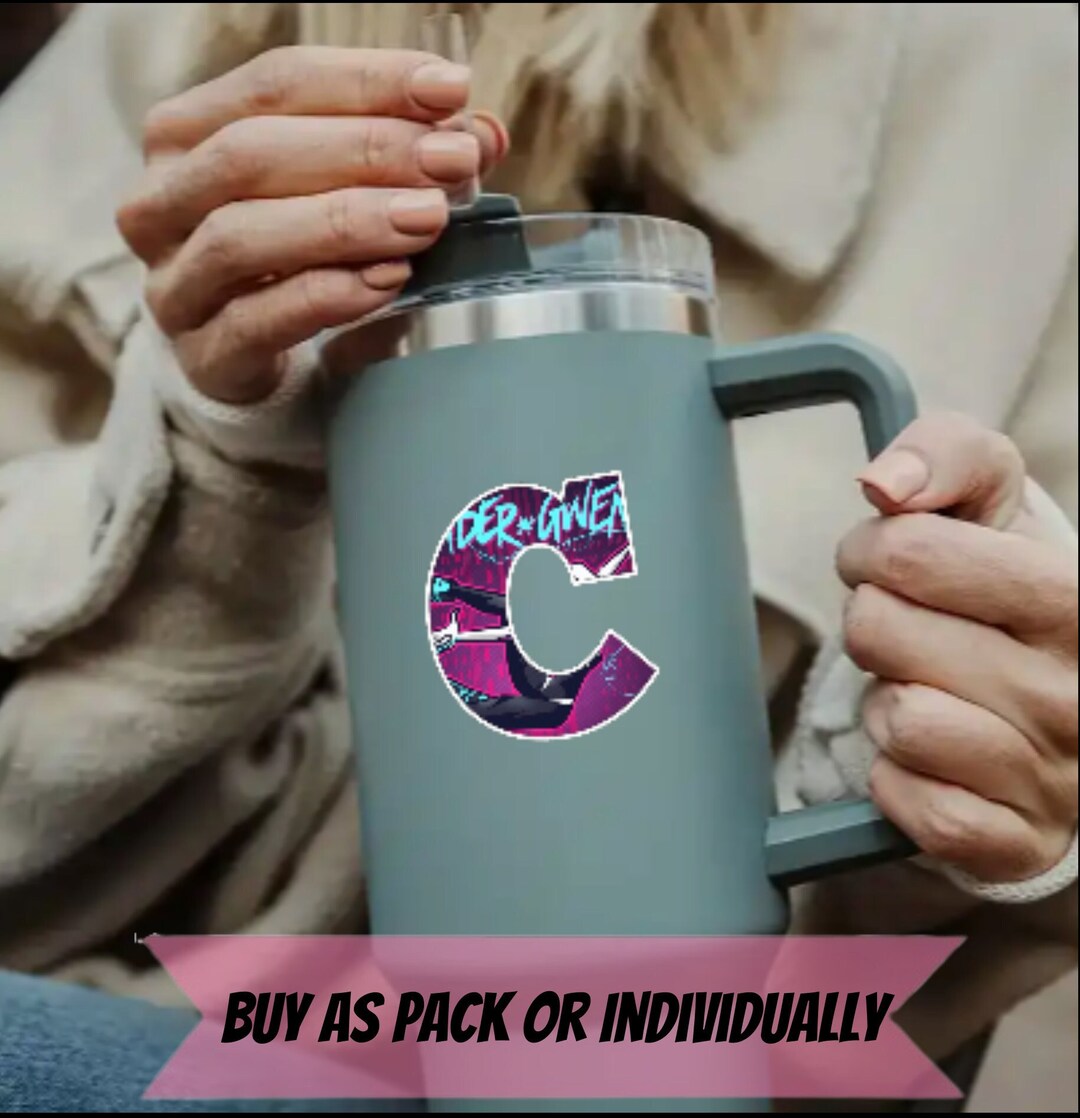 Into the Spiderverse, Spider Gwen Sticker, Sticker Letters, Gwen ...