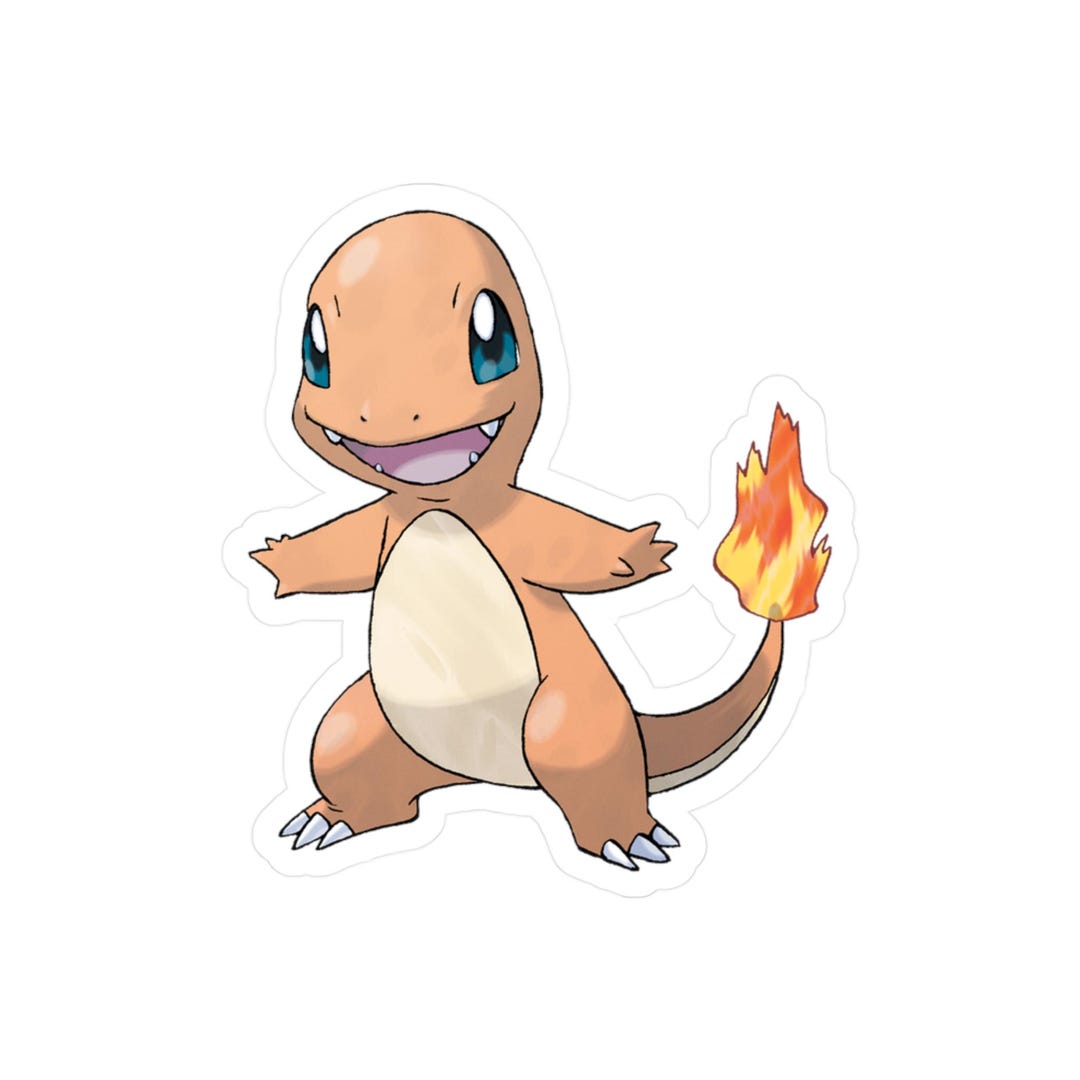 Charmander Sticker Pokemon Vinyl Sticker for Laptops, Water Bottles ...