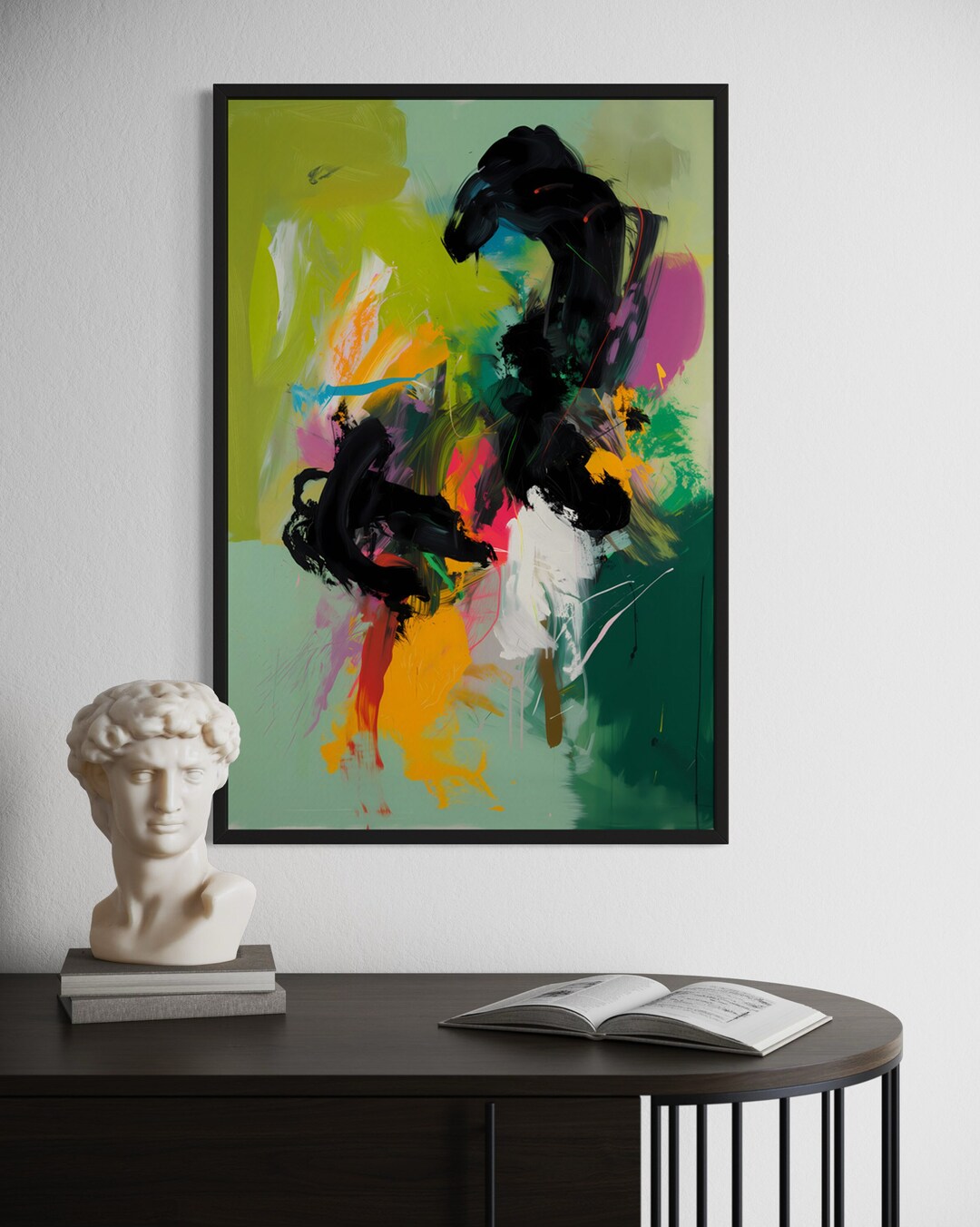 Sting of Sentience Abstract Art, Wall Art, Green Abstract Art - Etsy