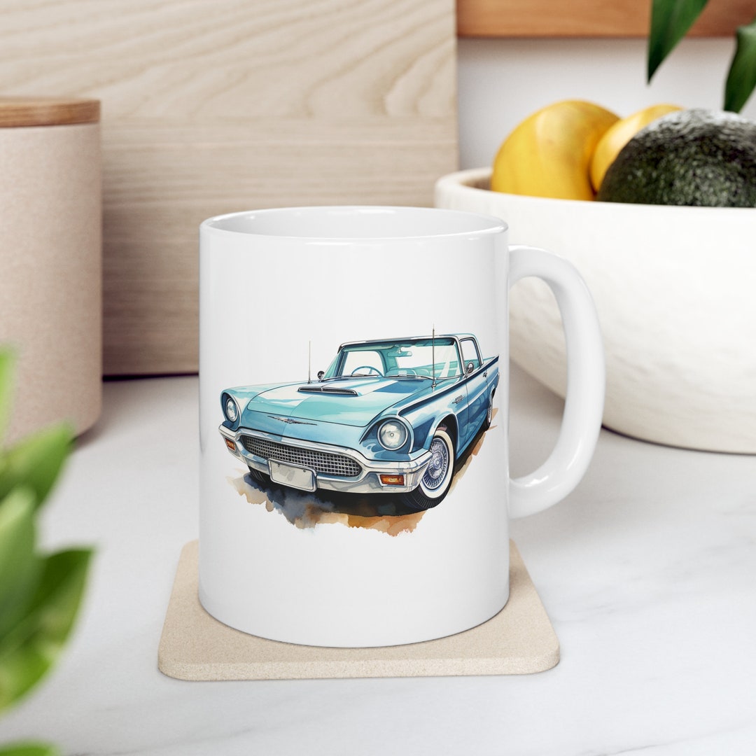 Ford Thunderbird Coffee Mug, Gifts for Car Lovers, Gifts for Him, Gifts ...