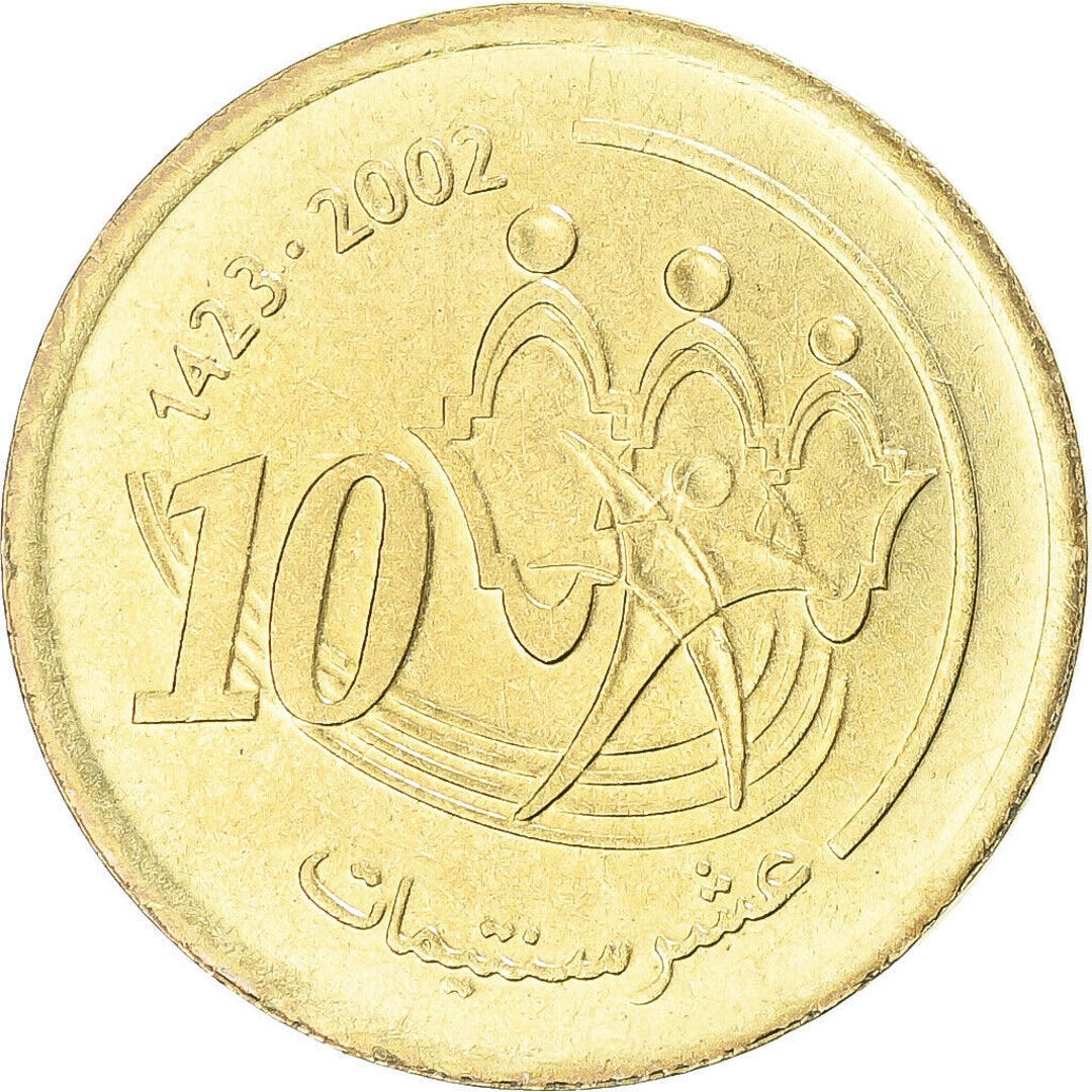Maroc, Mohammed VI, 10 Santimat, 2002, SUP, Bronze-aluminium, - Etsy