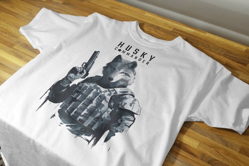Husky Commander Graphic Shirt, Husky Shirt, Gifts for Dog Lovers ...